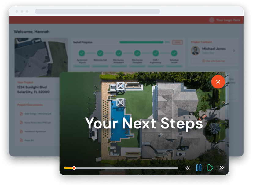 Enerflo | Enerflo Solar Software Platform Features | Customer Portal