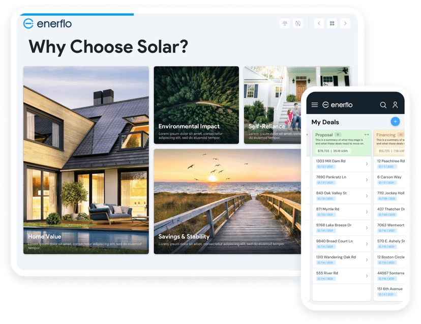 Enerflo | YOUR Solar Platform for Residential Solar Sales and Installation